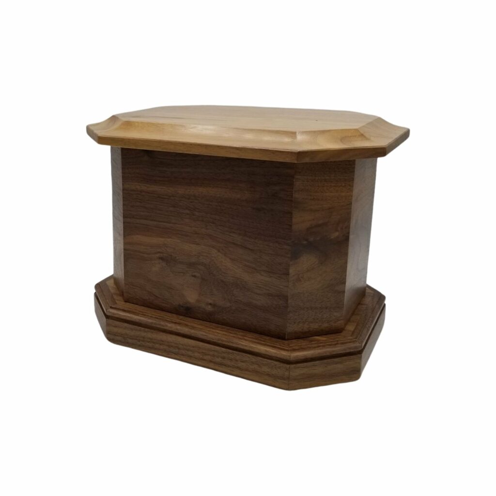 Londonderry Walnut Urn with a Natural Satin Finish | The Vermont Urn ...